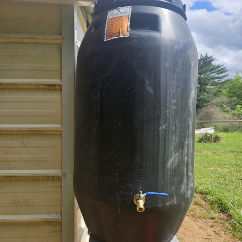 Making A DIY Rain Barrel - Lintukoto Homestead