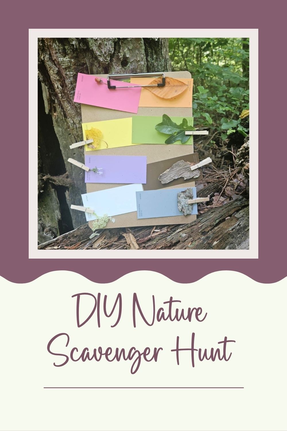 DIY Nature Scavenger Hunt For Kids - Lintukoto Homestead